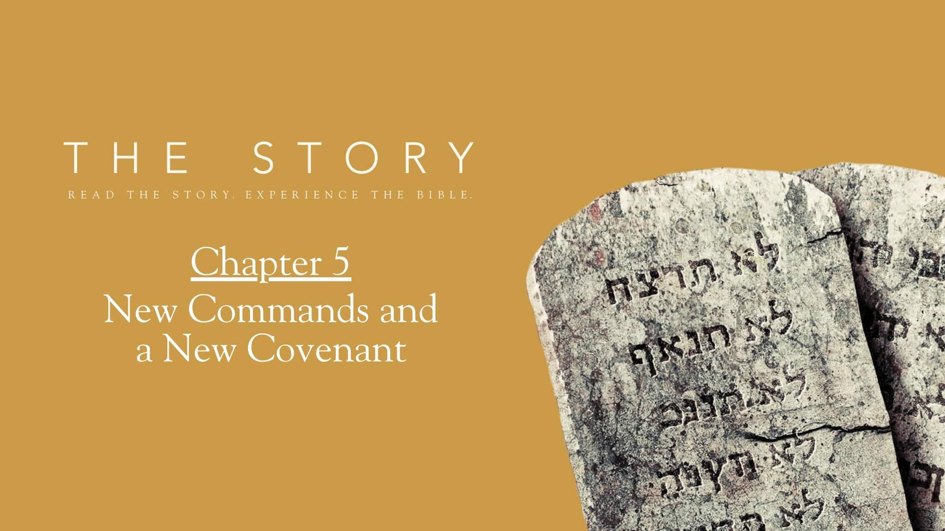 New Commands and a New Covenant (The Story - Chapter 5) - St. Matthew ...