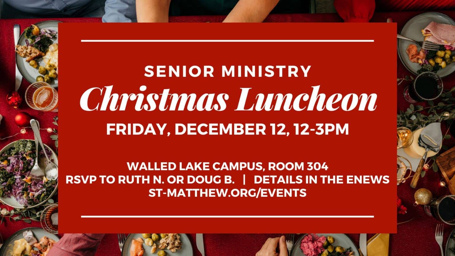 Senior Ministry Christmas Luncheon - St. Matthew Lutheran Church
